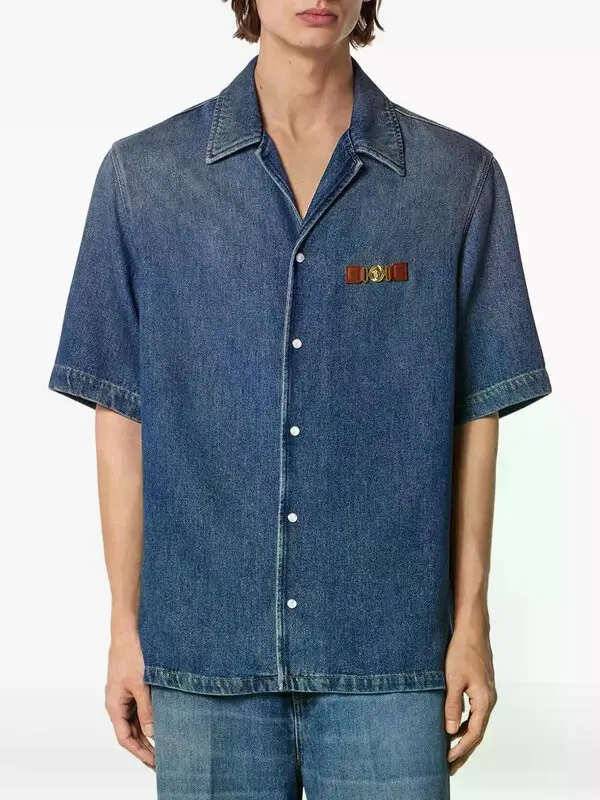 Versace Medusa Biggie Denim Shirt