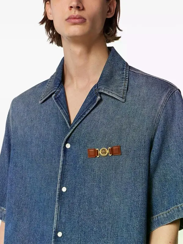 Versace Medusa Biggie Denim Shirt