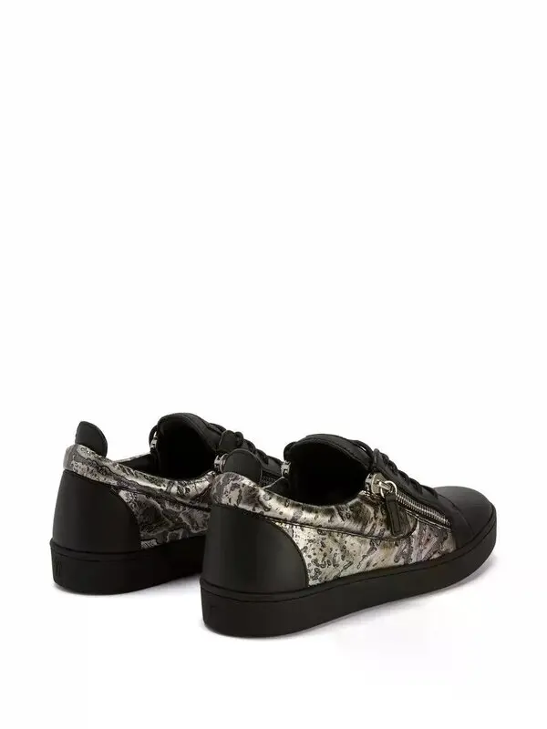 GIUSEPPE ZANOTTI Frankie Double-zip Low-top Sneakers - Black