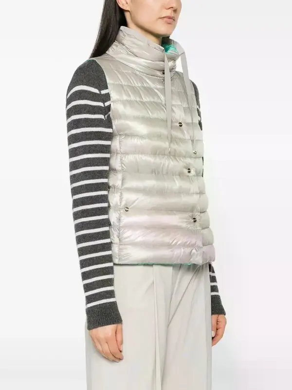 Herno Reversible Padded Gilet - Grey