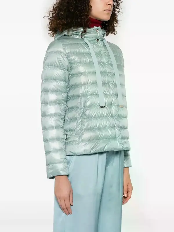 Herno Padded Jacket With Drawstring Hood - Blue