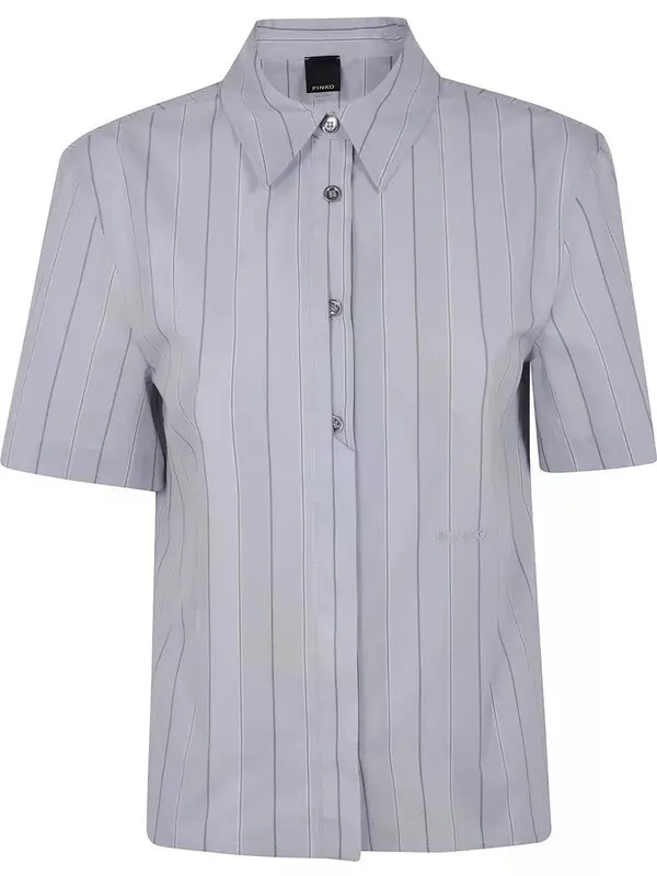 Pinko Striped Shirt - Silver