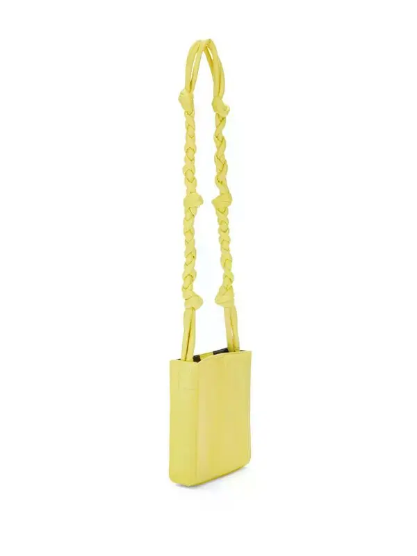 JIL SANDER Tangle Small Leather Crossbody Bag - Yellow