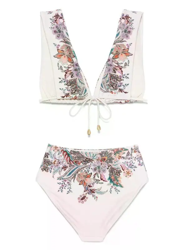 Zimmermann Rhiannon Paisley Print Bikini