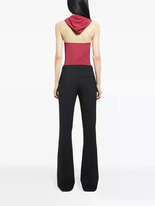 COURREGES Illusion Hooded Bodysuit - Red