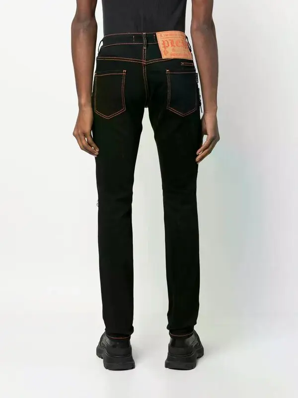 Philipp Plein Ripped Slim-cut Jeans