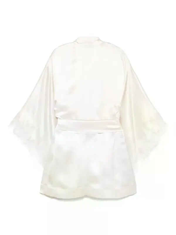 Carine Gilson Silk Robe - Neutrals