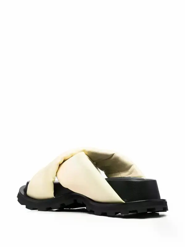 JIL SANDER Padded Leather Sandals