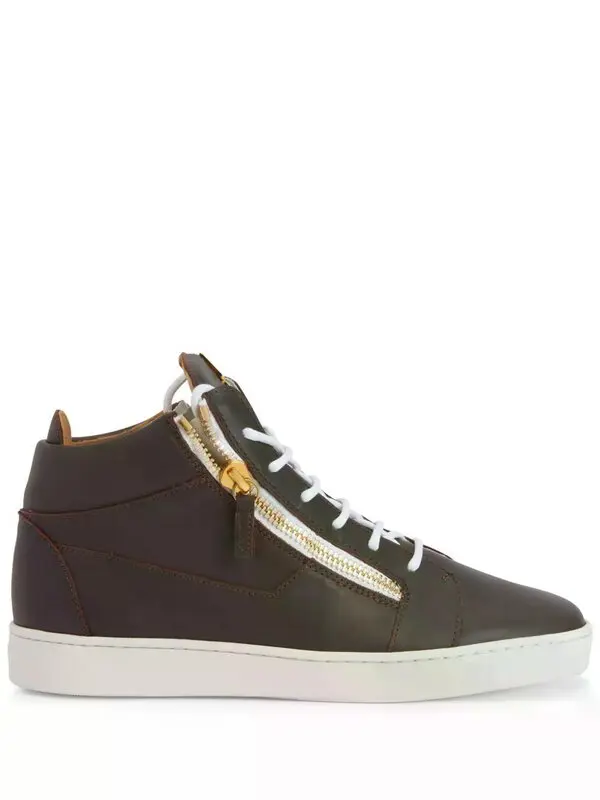 GIUSEPPE ZANOTTI Kriss Mid-top Sneakers - Brown