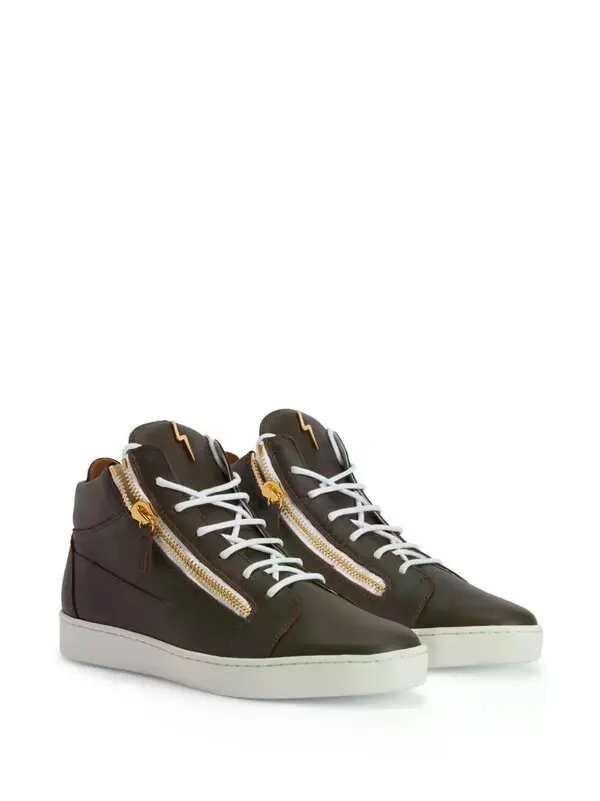 GIUSEPPE ZANOTTI Kriss Mid-top Sneakers - Brown