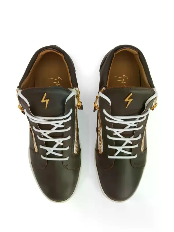 GIUSEPPE ZANOTTI Kriss Mid-top Sneakers - Brown