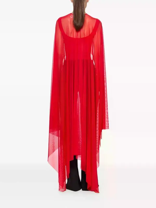 ATU BODY COUTURE Semi-sheer Bodysuit With Detachable Cape