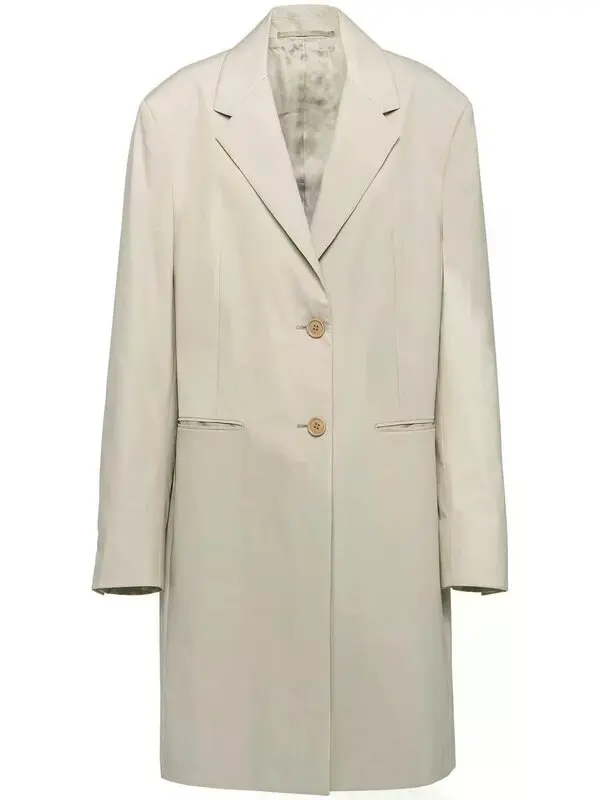 Prada Single-breasted Cotton Coat