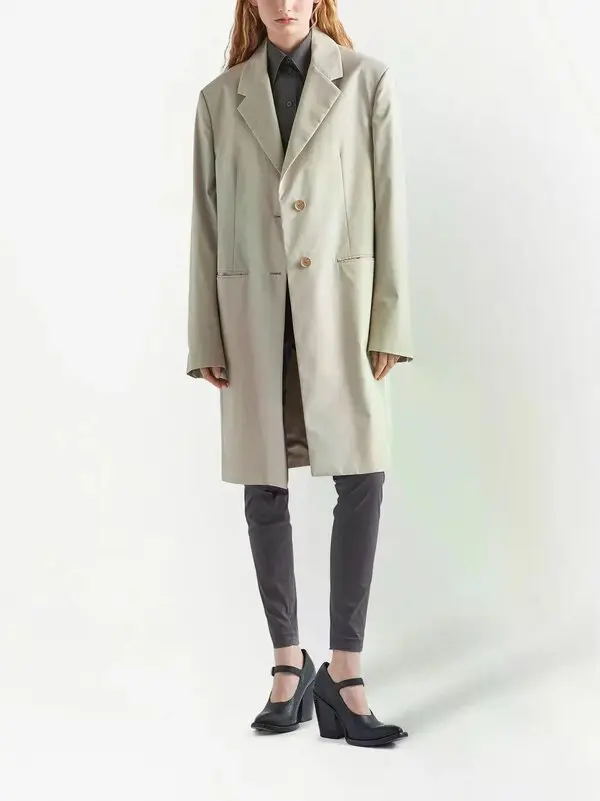 Prada Single-breasted Cotton Coat
