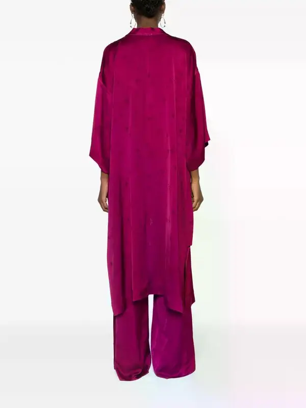 FORTE_FORTE Star-jacquard Satin Coat