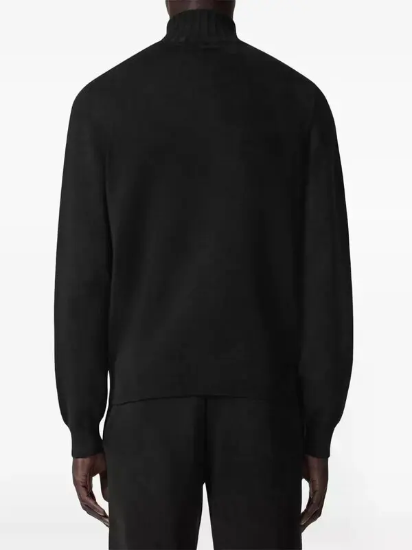 Versace Zip-up Sweater With Medusa Hardware