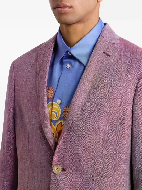 Etro Slub-texture Blazer - Pink
