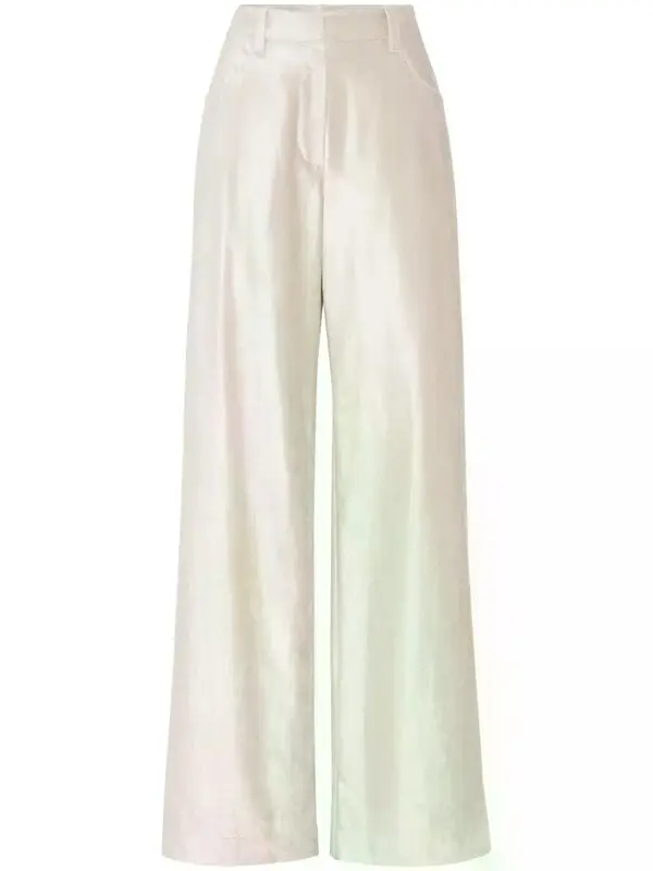 Brunello Cucinelli Shimmer-finish Wide-leg Trousers