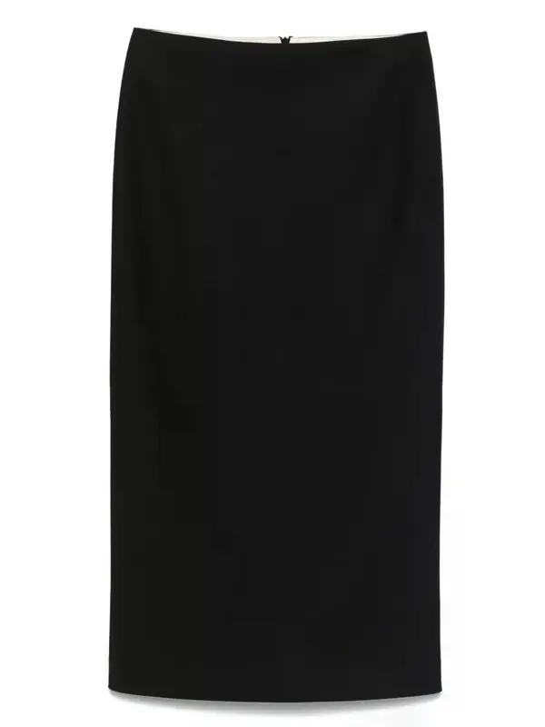 Carven Wool Midi Skirt