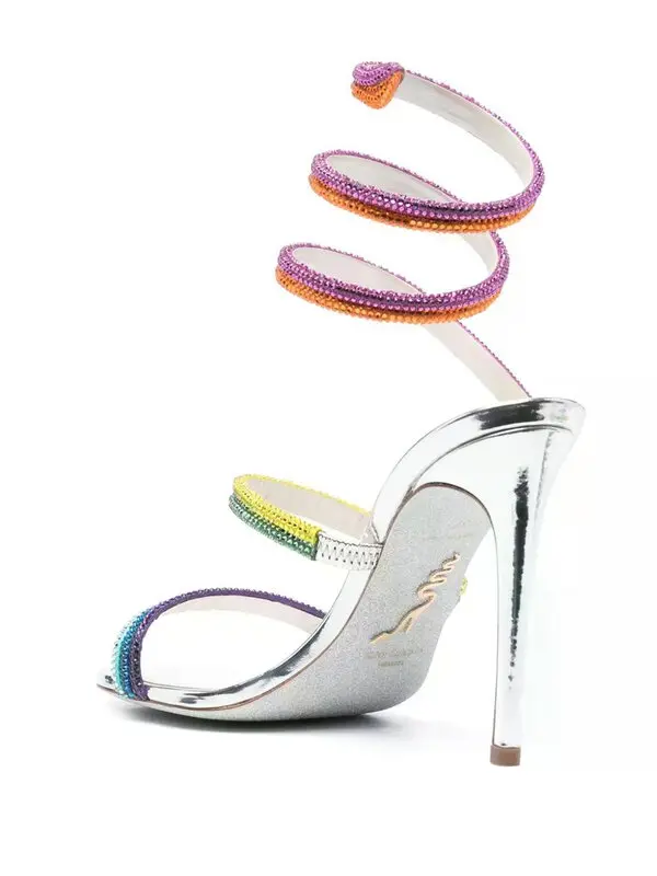 Rene Caovilla Rainbow 105mm Leather Sandals