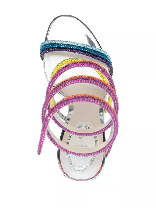 Rene Caovilla Rainbow 105mm Leather Sandals