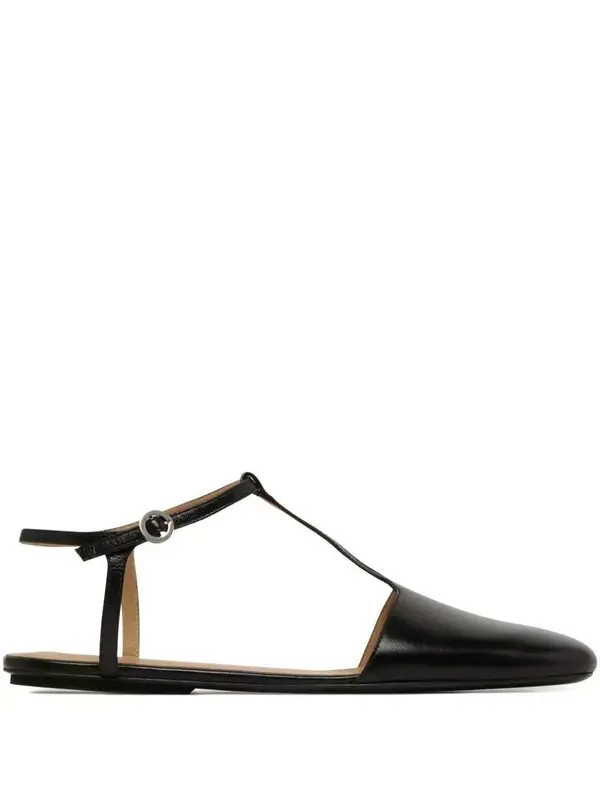 Marsèll Distesa Leather Flat Pumps - Black