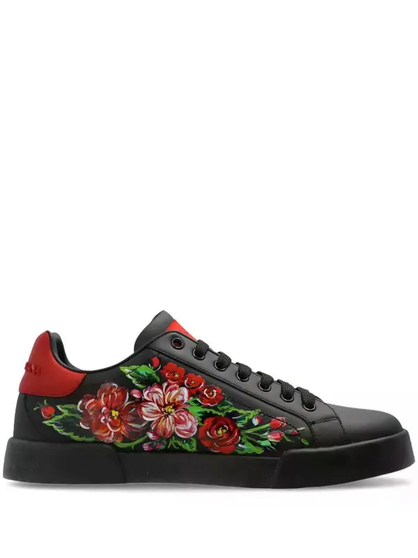 Dolce & Gabbana Floral-print Sneakers