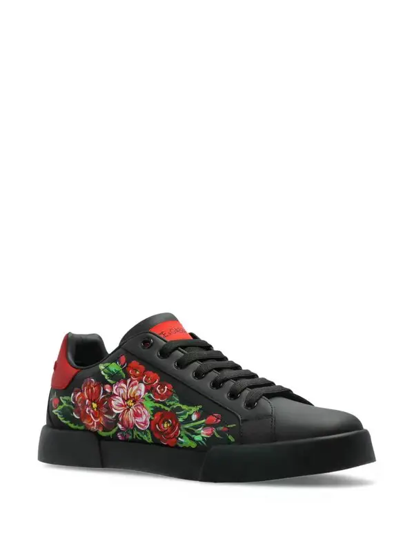 Dolce & Gabbana Floral-print Sneakers