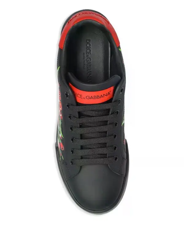 Dolce & Gabbana Floral-print Sneakers