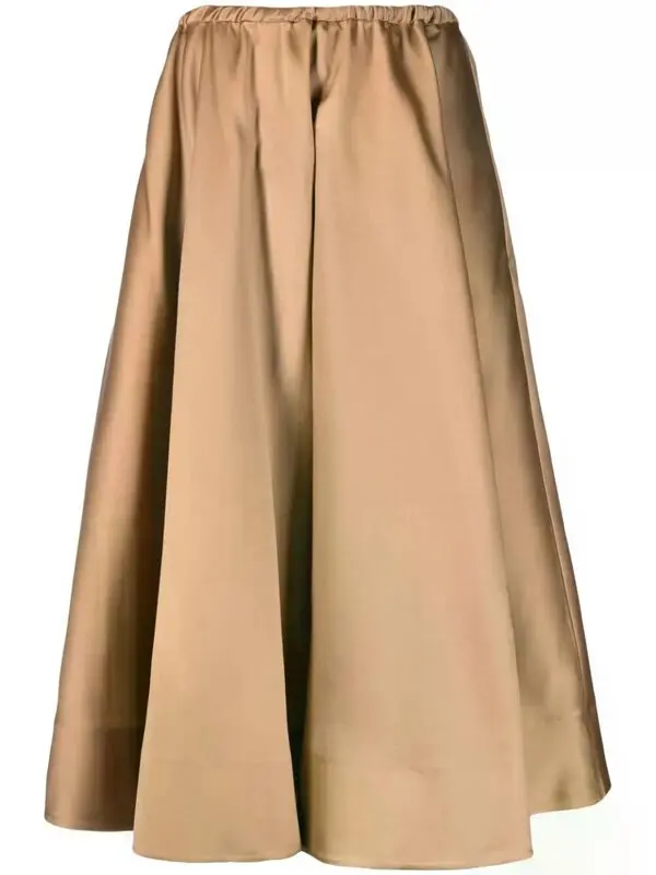 Valentino Garavani Pleated Mid-length Skirt - Neutrals