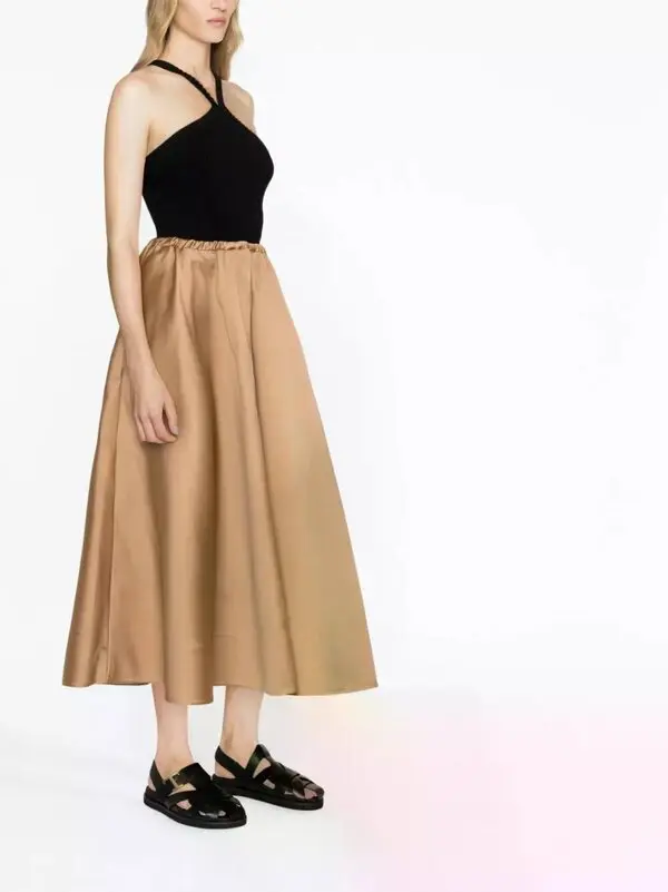 Valentino Garavani Pleated Mid-length Skirt - Neutrals