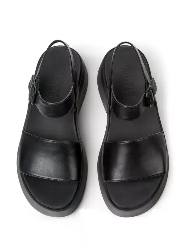 Camper Tasha Buckle-strap Platform Sandals - Black