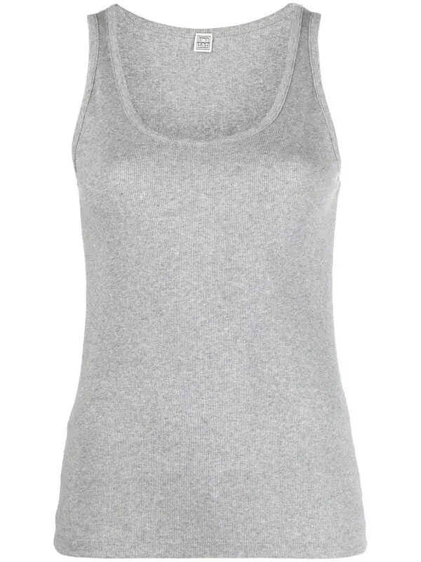 TOTEME Classic Ribbed Tank Top - Grey