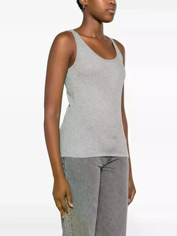 TOTEME Classic Ribbed Tank Top - Grey