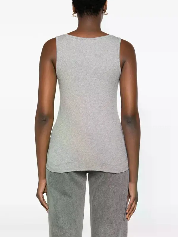 TOTEME Classic Ribbed Tank Top - Grey