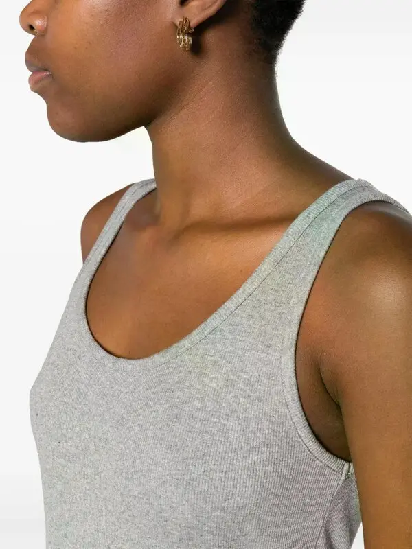 TOTEME Classic Ribbed Tank Top - Grey