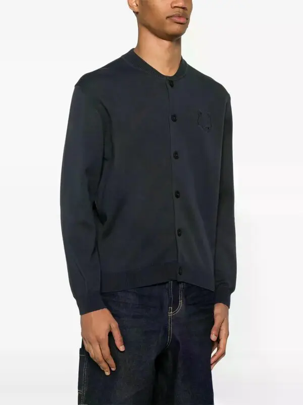 Maison Kitsuné Bold Fox Head-embroidered Cardigan
