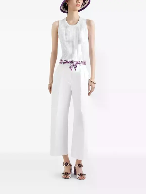 Dolce & Gabbana Ribbed Sleeveless Knit Top