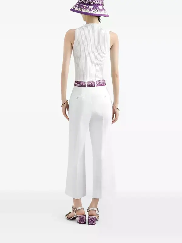 Dolce & Gabbana Ribbed Sleeveless Knit Top