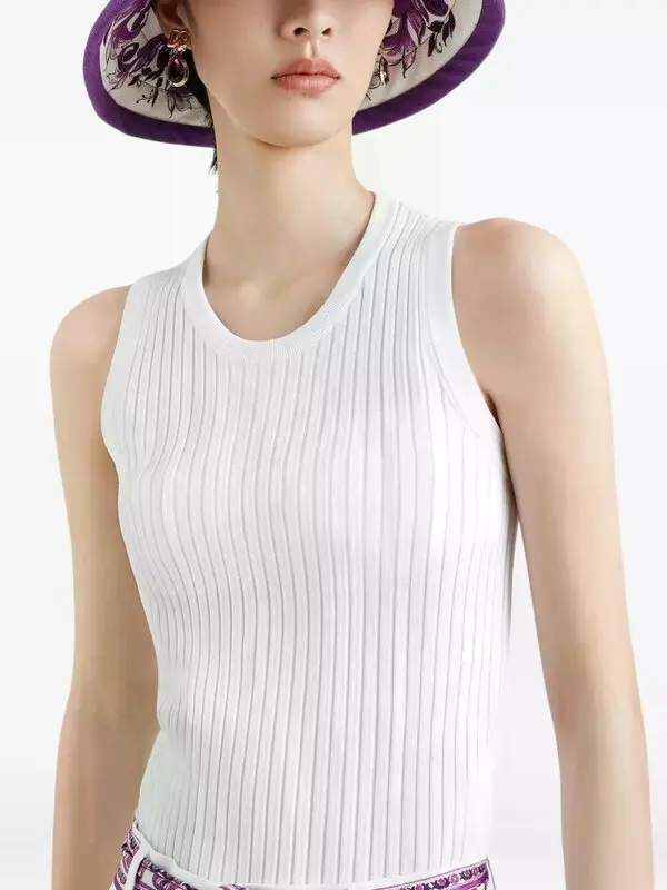 Dolce & Gabbana Ribbed Sleeveless Knit Top