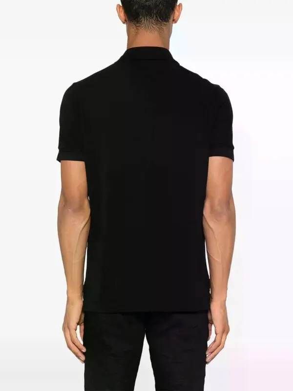 TOM FORD Piqué Polo Shirt - Black