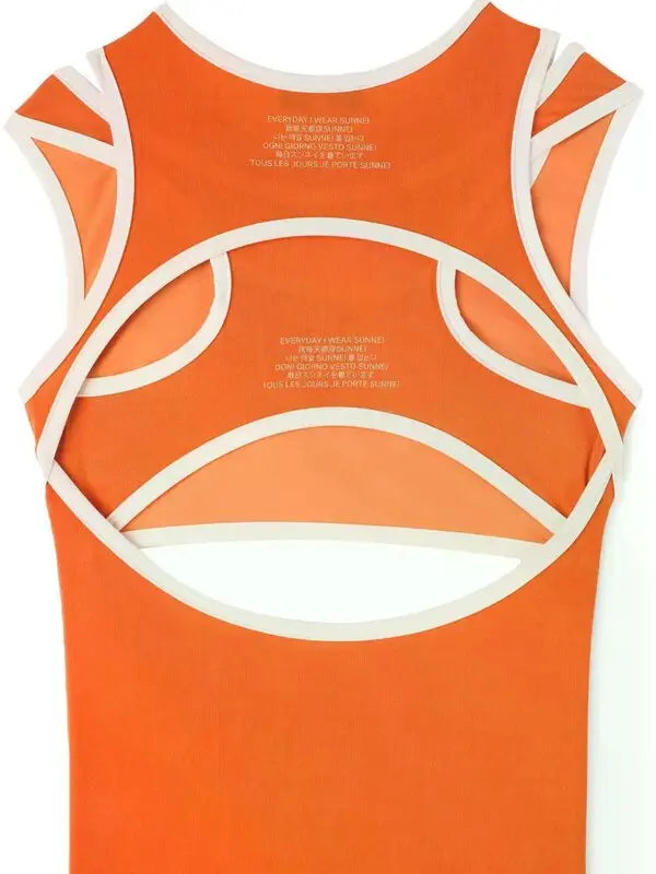 Sunnei Crew Neck Cut-out Tank Top