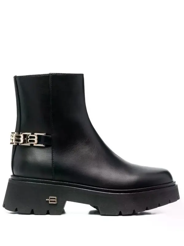 BALDININI Chain-embellished Ankle Boots