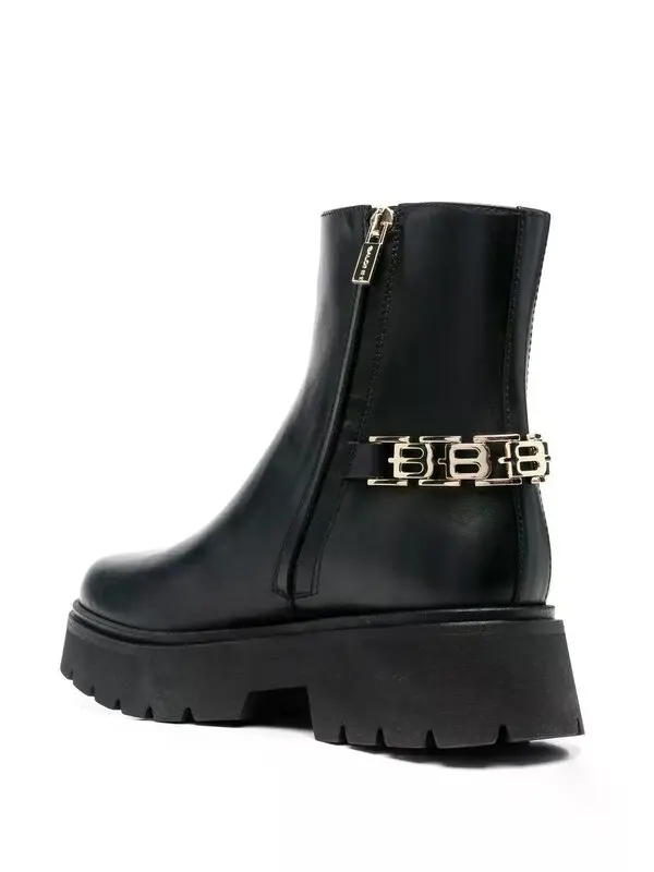 BALDININI Chain-embellished Ankle Boots