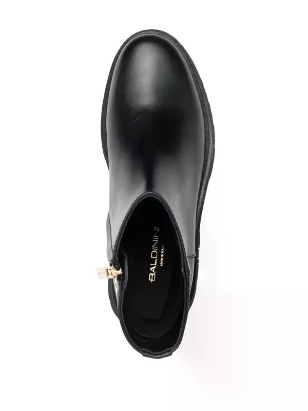 BALDININI Chain-embellished Ankle Boots
