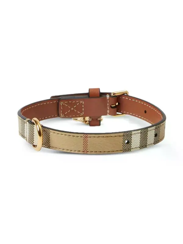 Burberry Small Check Dog Collar