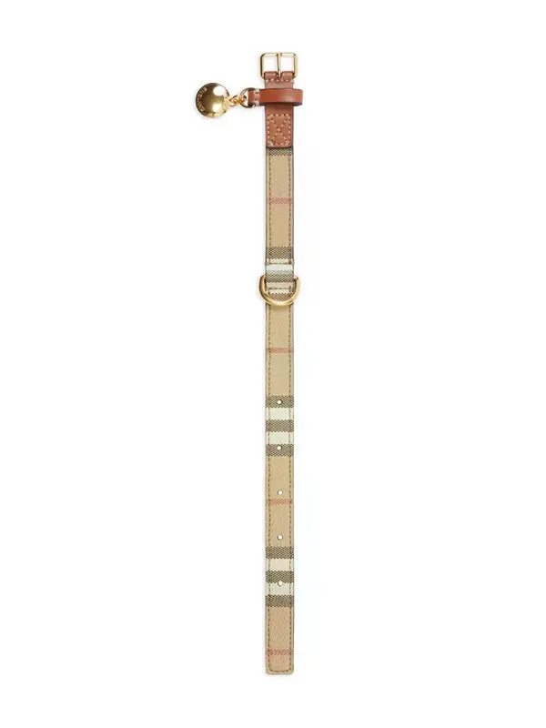Burberry Small Check Dog Collar