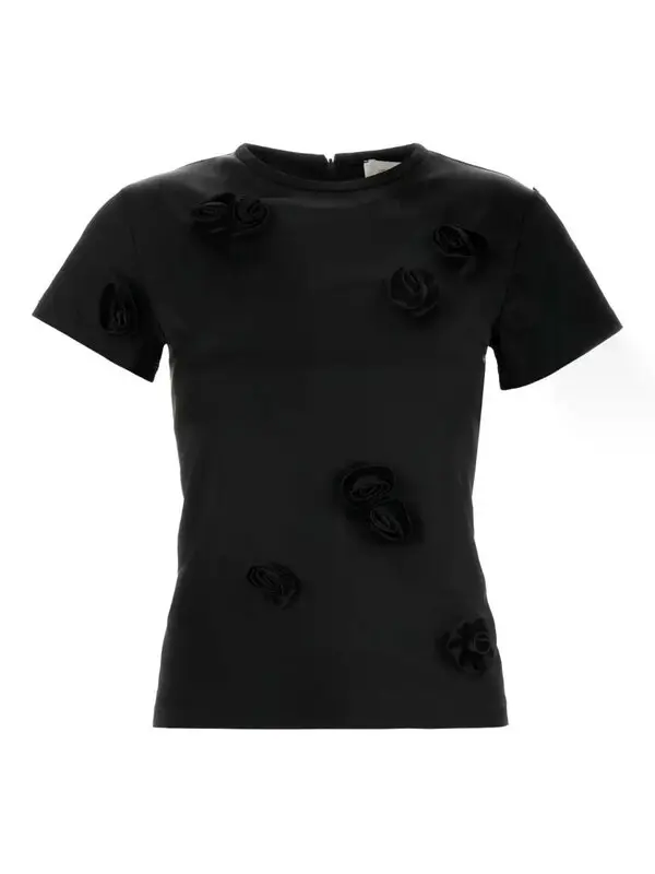 Sportmax Mendoza Floral-appliqué Top
