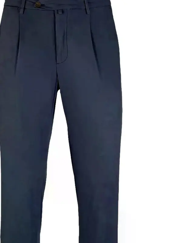 BRIGLIA 1949 Pleat-detailing Trousers - Blue