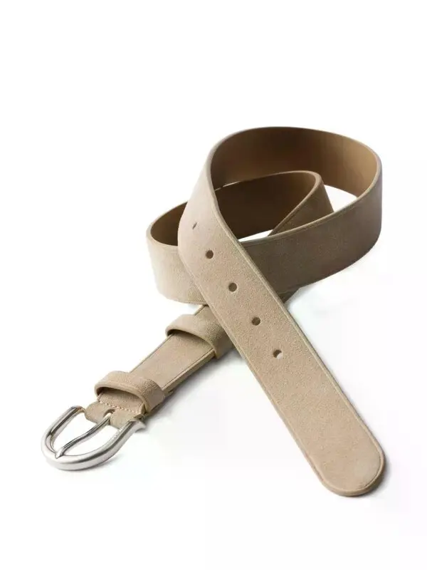 Prada Suede Belt - Neutrals